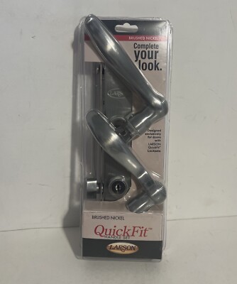 Larson Quick Fit Brushed Nickle Handle Set 20297817 For Storm Doors New ...
