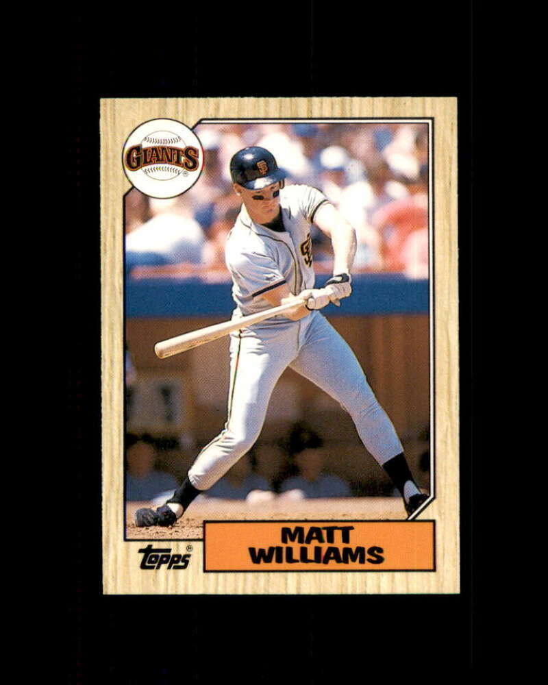 Matt Williams Rookie Card 1987 Topps Traded #129T San Francisco Giants ...