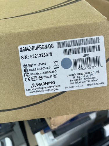 Unitech Scanner MS842P WITH CRADLE (MS842-BUPBGN-QG) | eBay