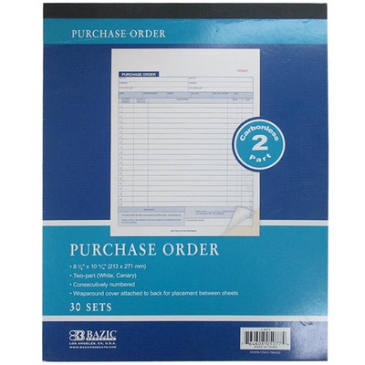 1 Carbonless Purchase Order Receipt Record Book 2 Part Duplicate Copy ...
