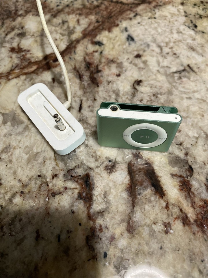 Apple iPod Shuffle 2nd Generation 1GB A1204 MP3 Music Player with Dock ...