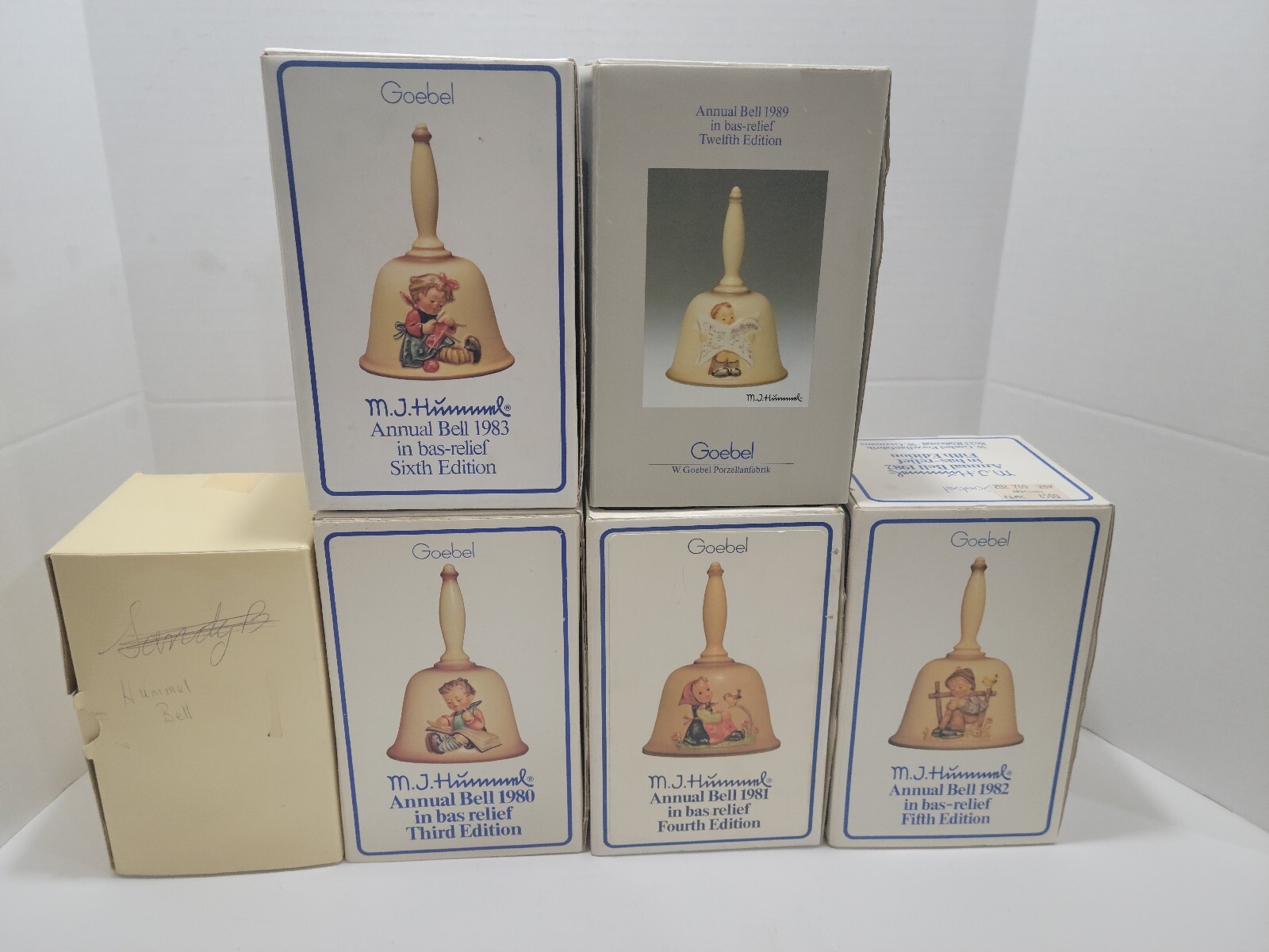 M J Hummel collection of Handcrafted Bells with original box 6 total | eBay