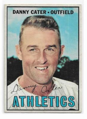 DANNY CATER 1967 OPC O-Pee-Chee Baseball card #157 Kansas City Oakland ...