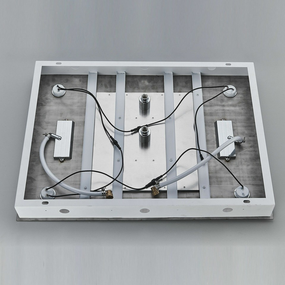 LED Rainfall Large Shower Head High Pressure Ceiling Mounted Overhead ...