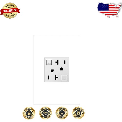 20A Tamper-Resistant GFCI Outlet with Self-Testing – White Wall Plate ...