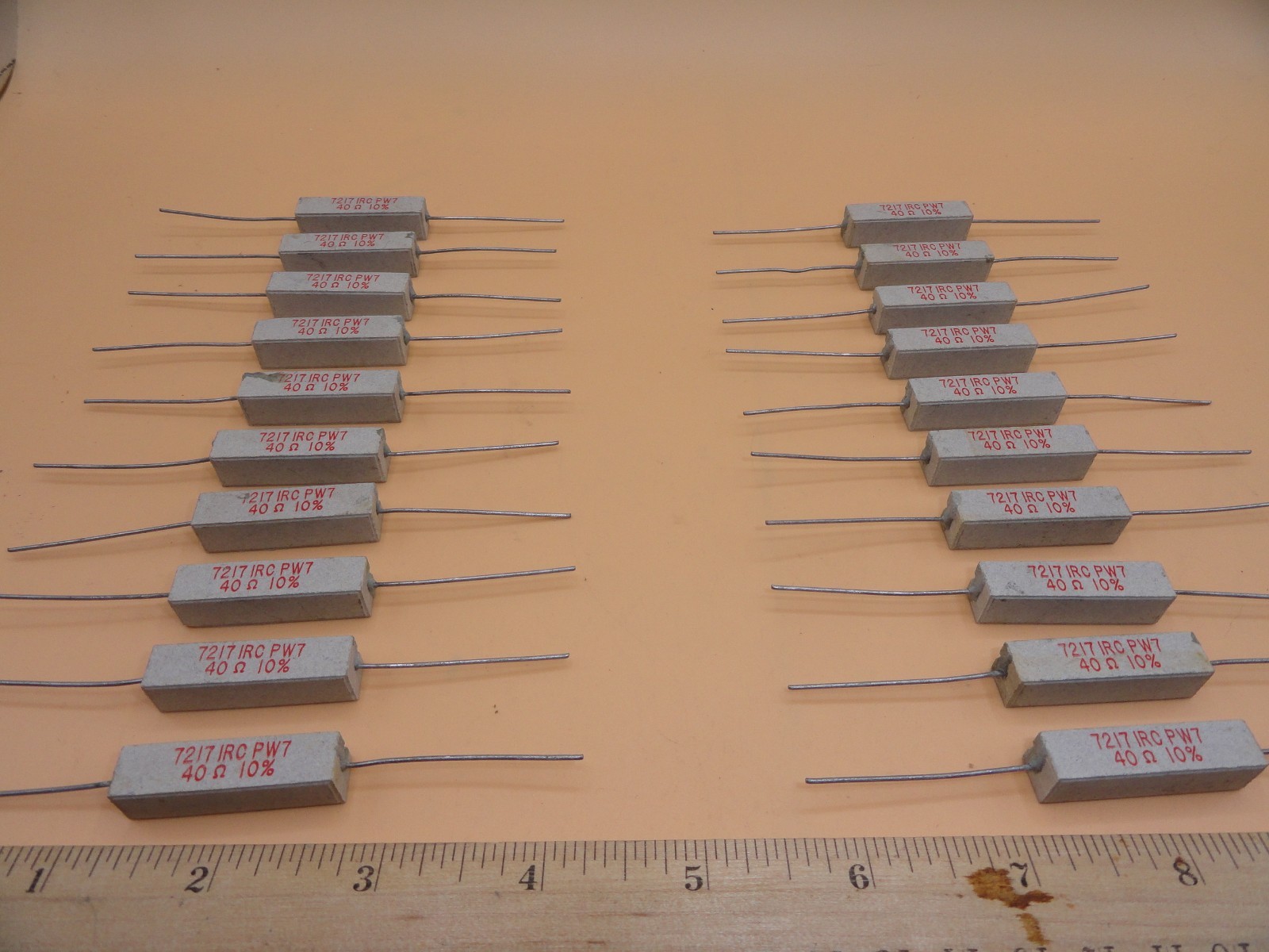 IRC POWER RESISTOR 40 OHM, 7 WATT, NEW / NOS (LOT OF 20) | eBay