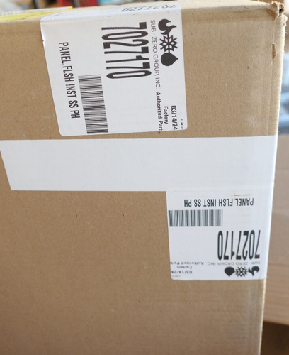 42" Sub-Zero 7027170 Refrigertor Stainless Flush Inset Drawer Panel w ...