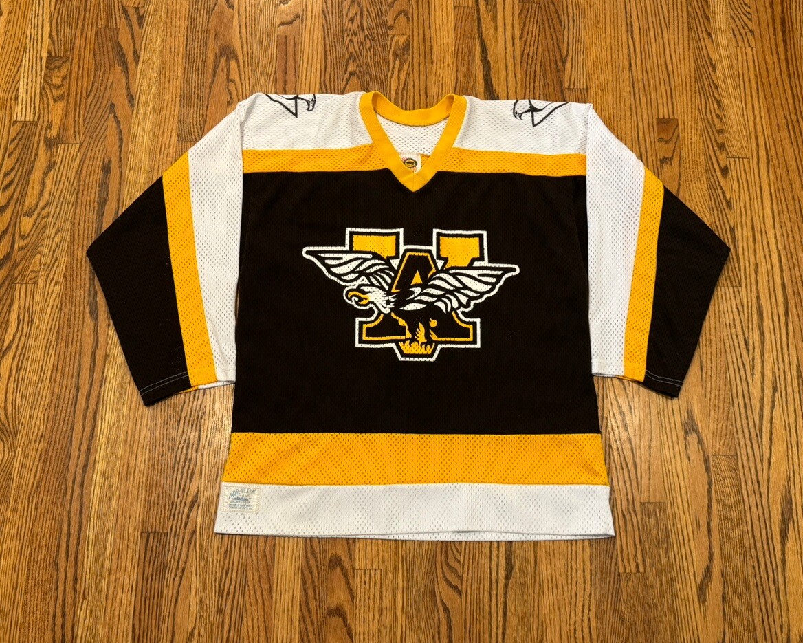 Apple Valley Eagles Minnesota High School Hockey Jersey #1 Vintage ...