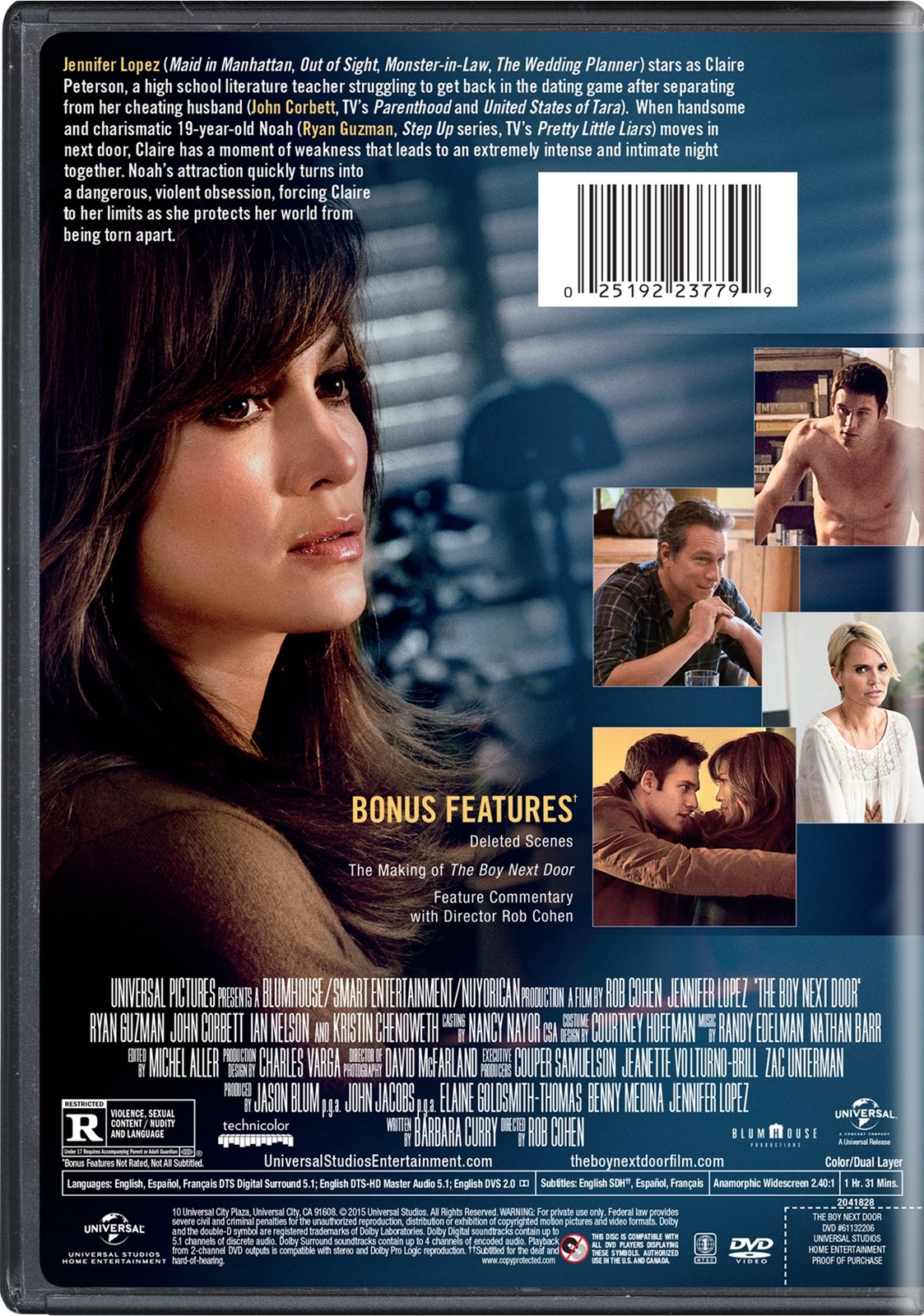 The Boy Next Door DVD Jennifer Lopez NEW | eBay