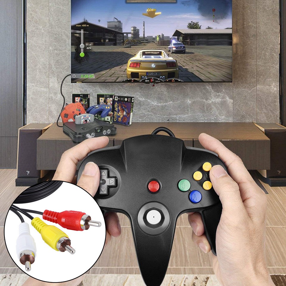 N64 AV to HDMI Cable Audio Video AV Cable Cord for Nintendo 64 N64 ...