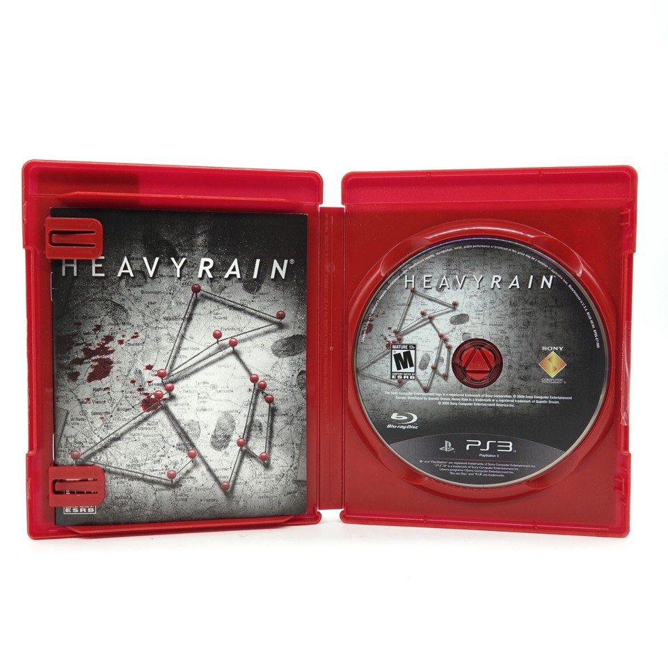 Heavy Rain PS3 Game (Sony PlayStation 3) Complete w/ Manual Tested ...