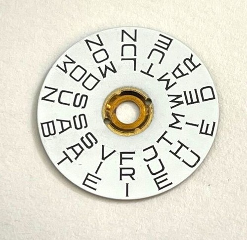 Nos New Eta 2789-1 H.6 Day Indicateur Disc Disque Calendar Pièce 2561/1 ...