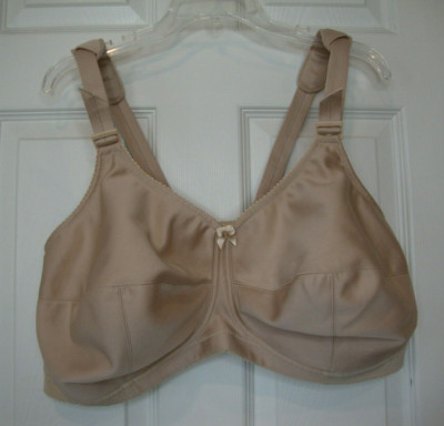 Elila Full Coverage Wireless Soft Cup Bra 1505 Beige 46G Padded Straps ...