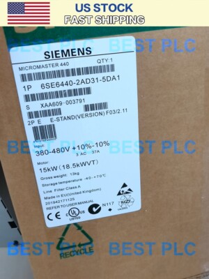 NEW Siemens 6SE6440-2AD31-5DA1 in Stock 6SE6 440-2AD31-5DA1 | eBay