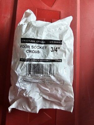 Steel-Tek Four Socket Cross 3/4"Structural Pipe #737806 | eBay