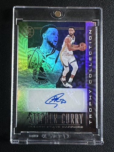 2019-20 Panini Illusions Stephen Curry Trophy Collection Auto Warriors ...