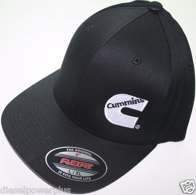 Cummins Hat Ball Cap Fitted Flex Fit Flexfit Stretch Cummins Ram Black ...