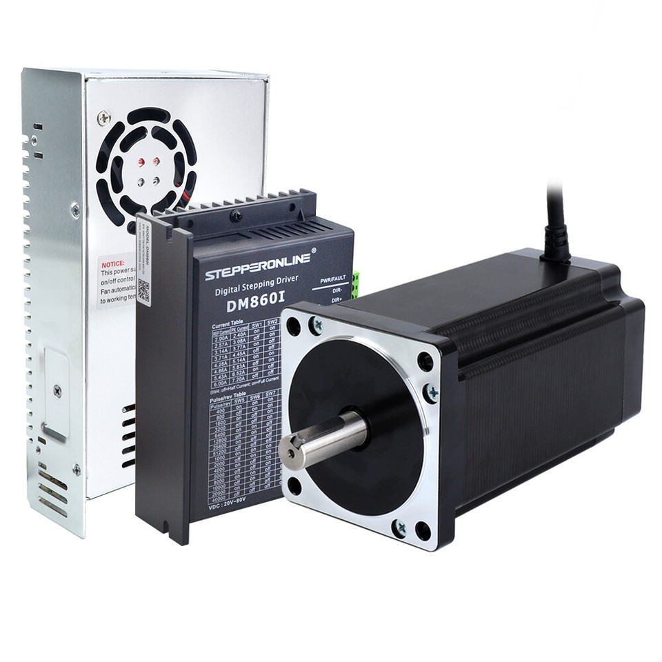 1/3 Axis /4Axis Nema 34 Stepper Motor 1700oz.in Φ14mm 6A & Driver DM860I CNC Kit | eBay