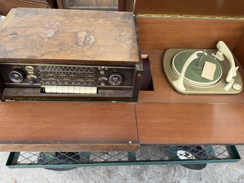 Standing Telefunken Vintage Record Radio Console. Authentic Made in ...
