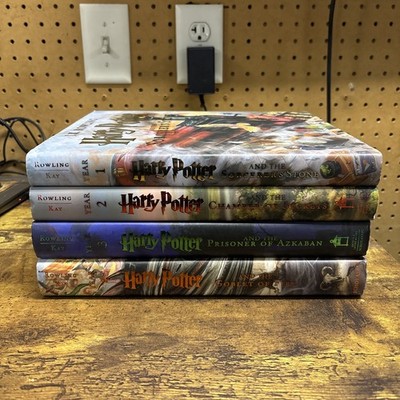 Harry Potter 4 Books Collection Set - Illustrated Editions 1 - 4 By J.K ...