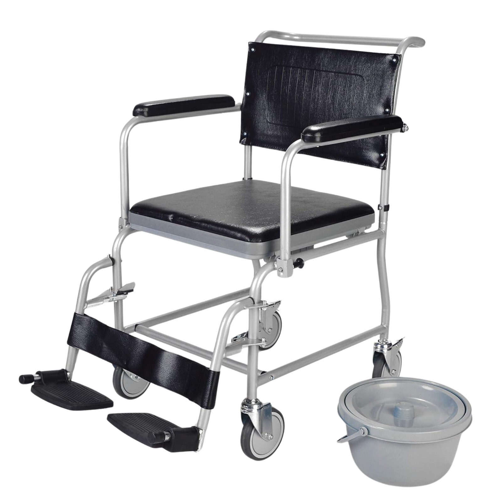 Drive Mobile wheeled glideabout toilet commode chair wheelchair with ...