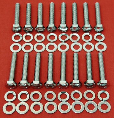 FORD 4.6L 5.4L 2 EXHAUST MANIFOLD STAINLESS STEEL HEX BOLTS KIT SET ...