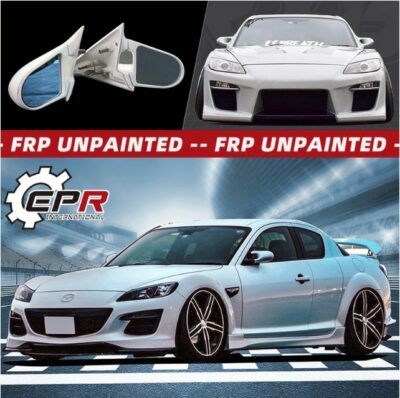 Fiber Glass Aero Mirror Rearview Replacement Pair For Mazda RX8 SE3P ...