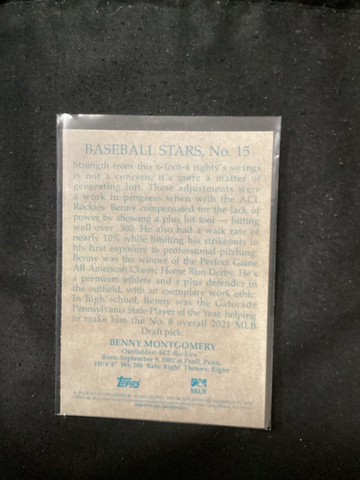 2022 Topps Heritage Minors '73 Topps '53 Reprint #RPA15 Benny ...