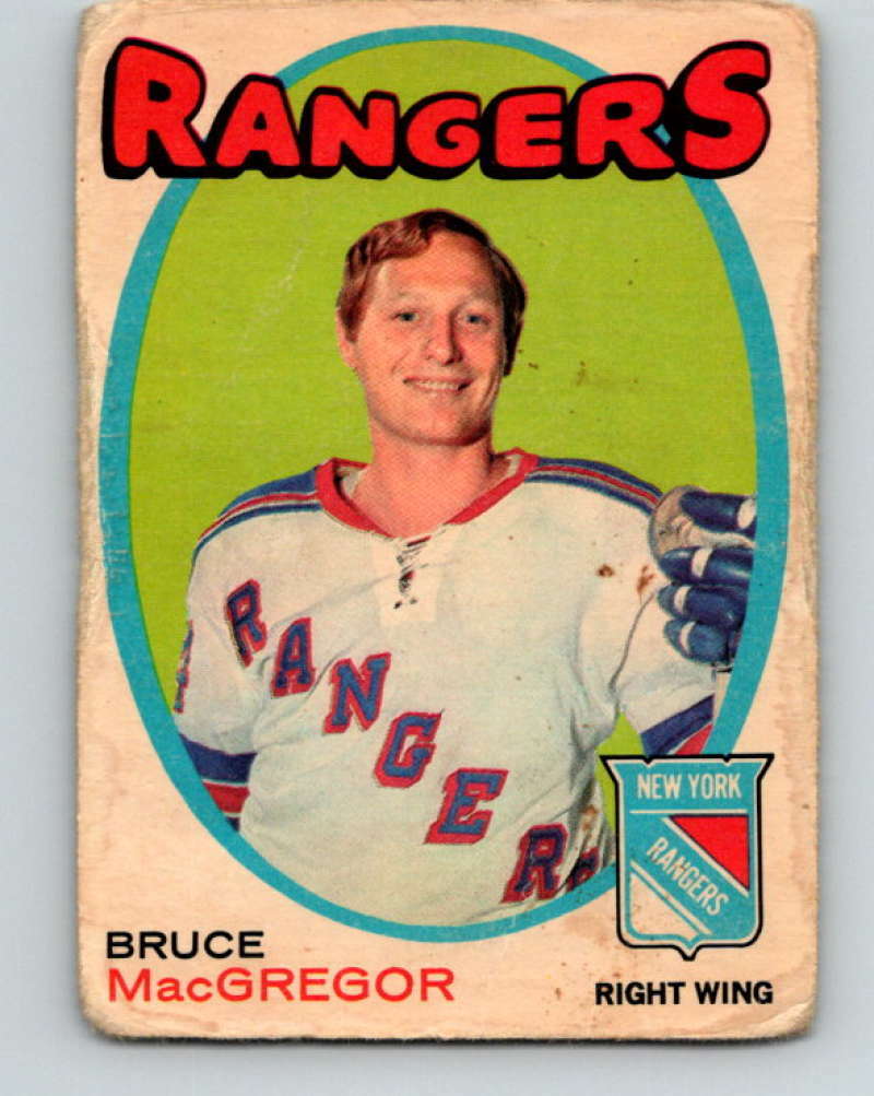 (HCW) 1971-72O-Pee-Chee #216 Bruce MacGregor NHL NY Rangers 8911 | eBay