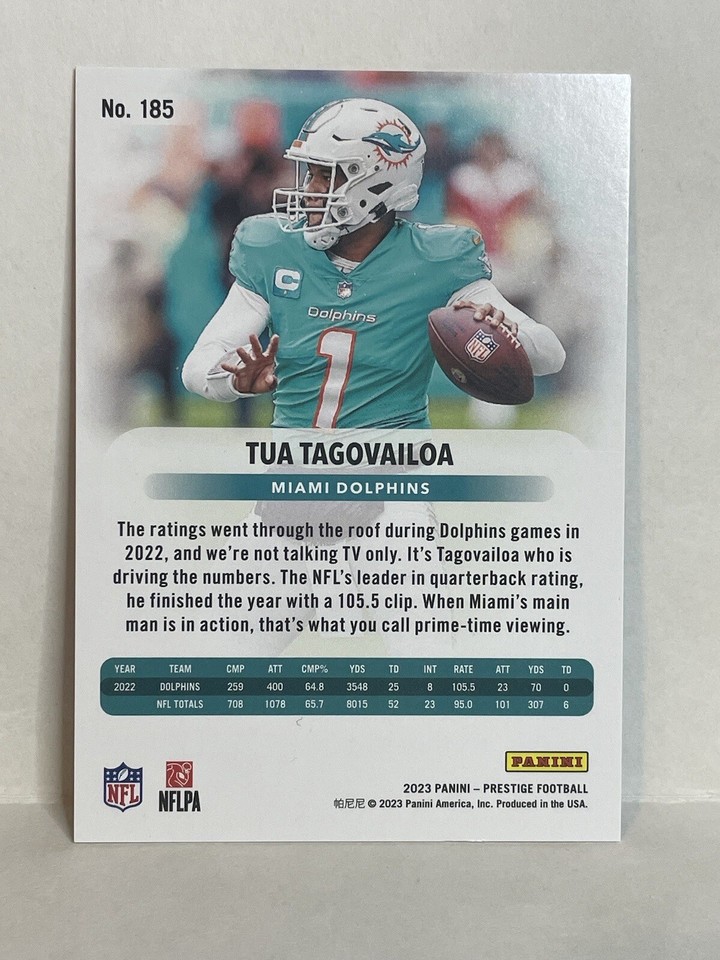 2023 Prestige Tua Tagovailoa Xtra Points Premium Blue /299 Dolphins | eBay