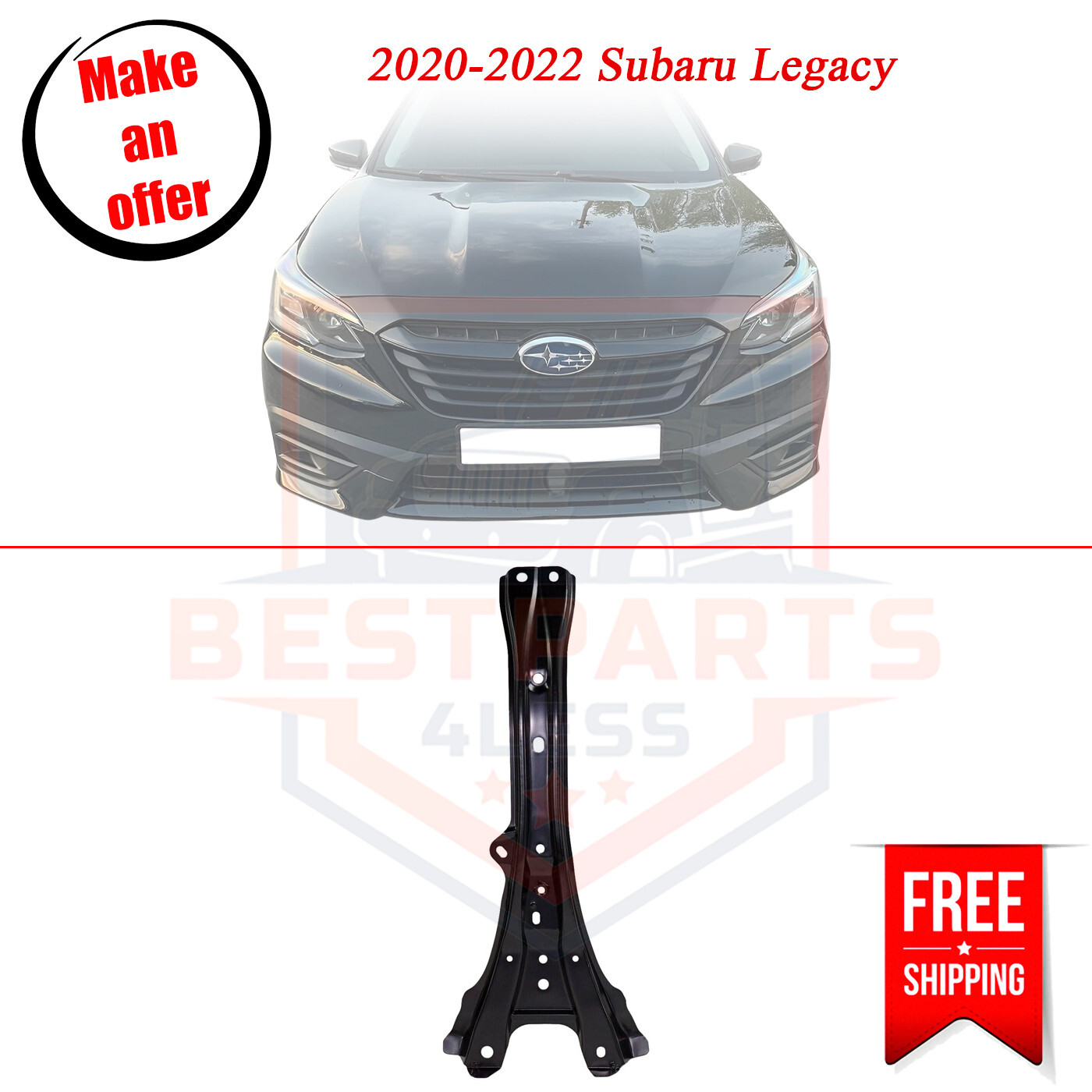 Radiator Support Core 53029AN04A9P center for 2020-2022 Subaru Legacy ...