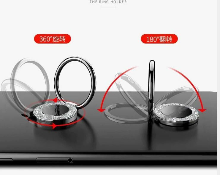 Universal 360° Rotating Finger Ring Stand Holder For Phone Bling ...