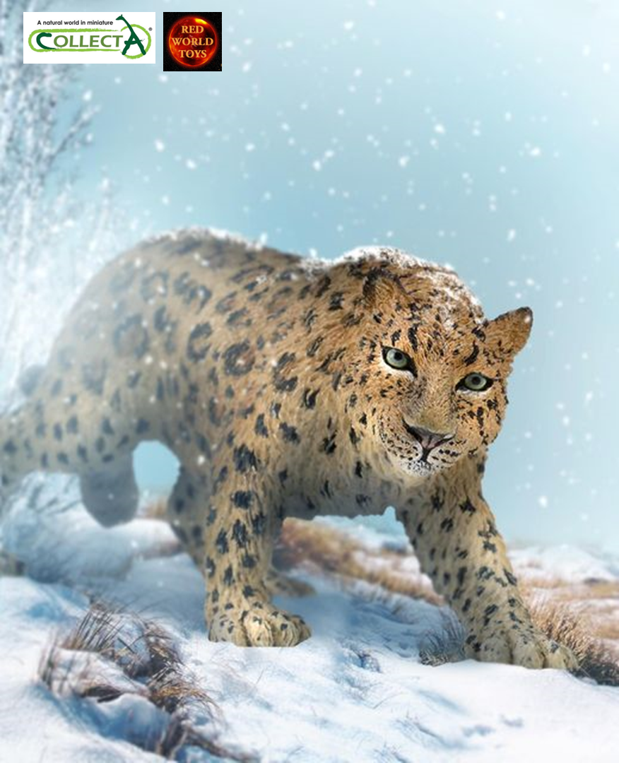 Amur Leopard Wildlife Toy Model Figure by CollectA 88708 Brand New ...