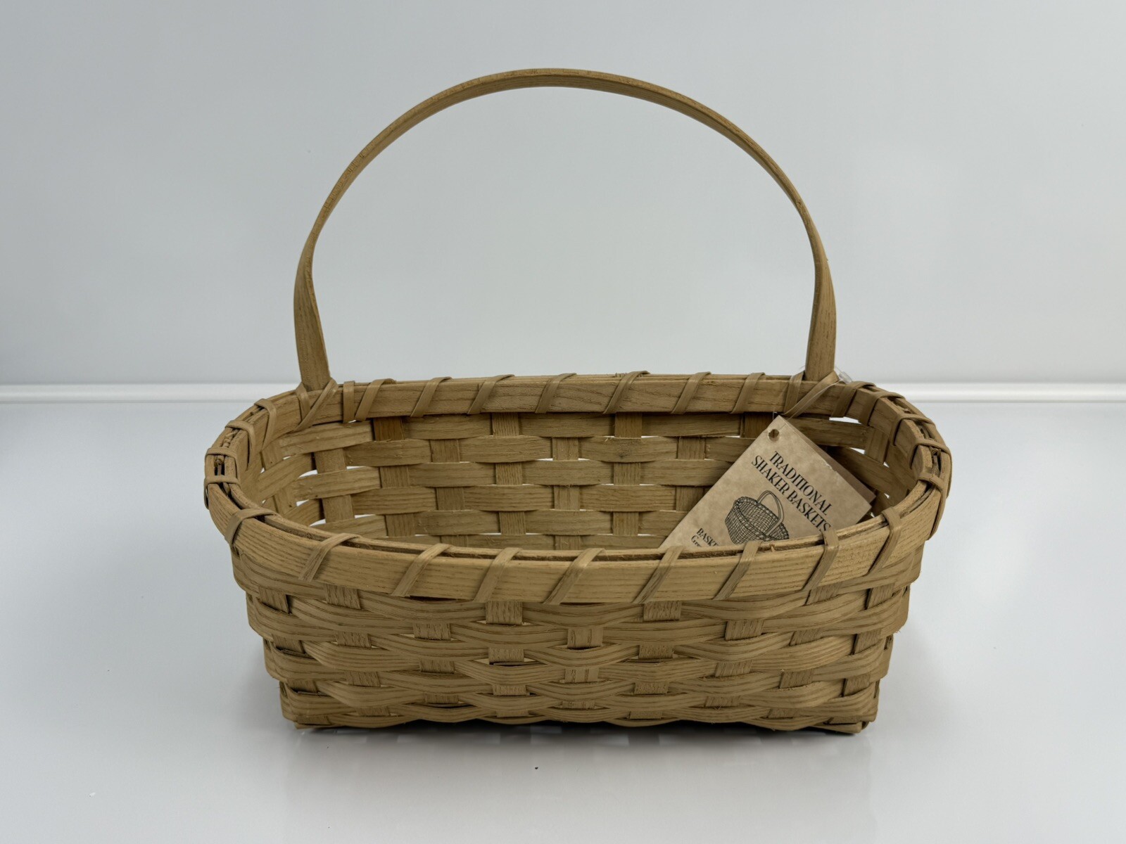 NEW w/Tag Vintage Shaker BASKET Ash Large Wall Mount BASKETS-BROOKSIDE ...