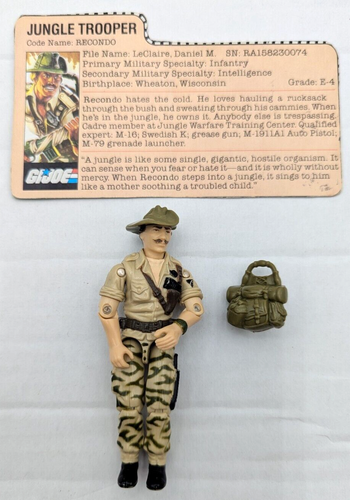 G.I. Joe Recondo Figure & File Card Vintage 1984 | eBay