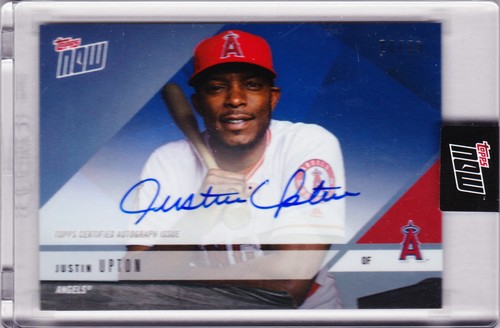 Justin Upton Autograph Angels Road Opening Day 2018 TOPPS NOW OD-170B ...