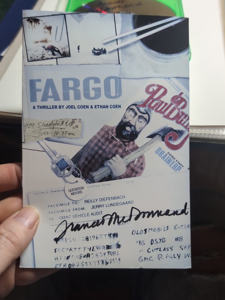 Signed Francis McDormand Fargo DVD And Package Insert Signed | eBay