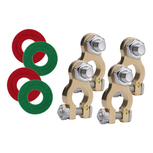 4Pcs Car Battery Terminals Connector M8 for 12V Pure Copper Top Post | eBay