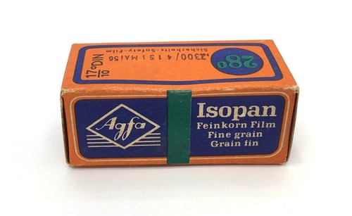 AGFA - ISOPAN Fine Grain film B2 8 Germany Expired March 1956 Sealed ...