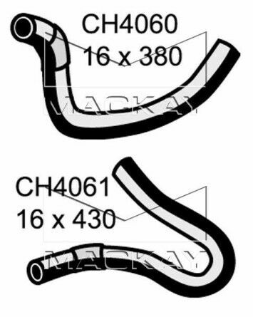 MACKAY HEATER HOSE KIT FOR HOLDEN RODEO RA 3.0L T-Diesel 4JHITC 03/2003 ...