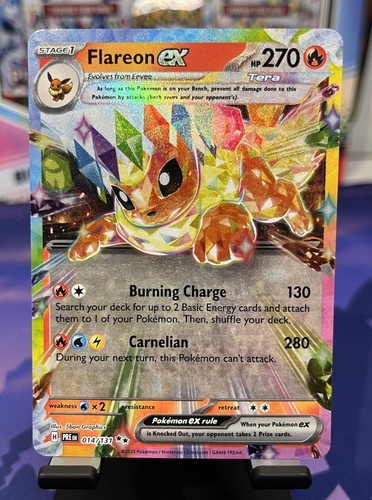 Pokemon TCG - Prismatic Evolutions - Flareon ex - 014/131 | eBay