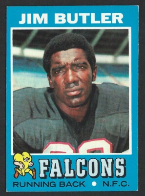 1971 Topps #2 JIM BUTLER Atlanta Falcons - The Cannonball EXMT 01 | eBay