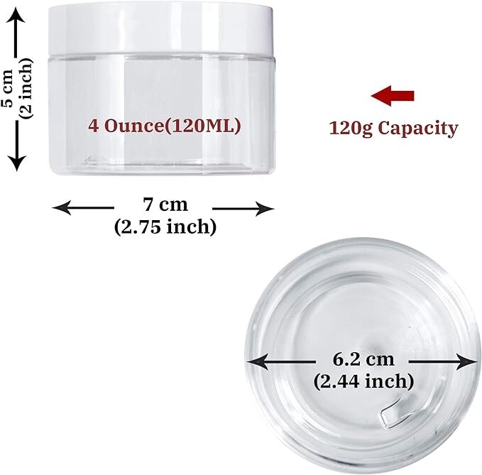 12 paquetes de recipientes de plástico transparente para almacenamiento ...