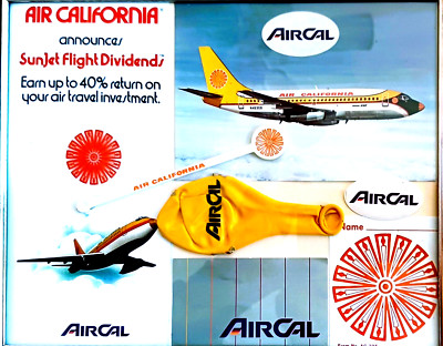 AIRCAL Memorabilia Lot 737 Postcard Swizzle Stick Balloon Coupon | eBay