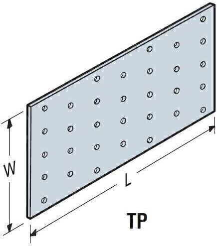 Simpson TP15 1-13/16" x 5" Tie Plate G90 Galvanized | eBay