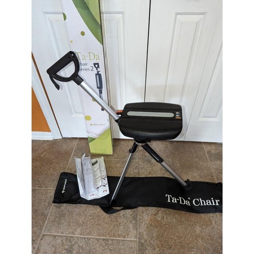 Step2Gold Ta-Da Chair Series 2 Medium Walking Cane Foldable Chair Black ...