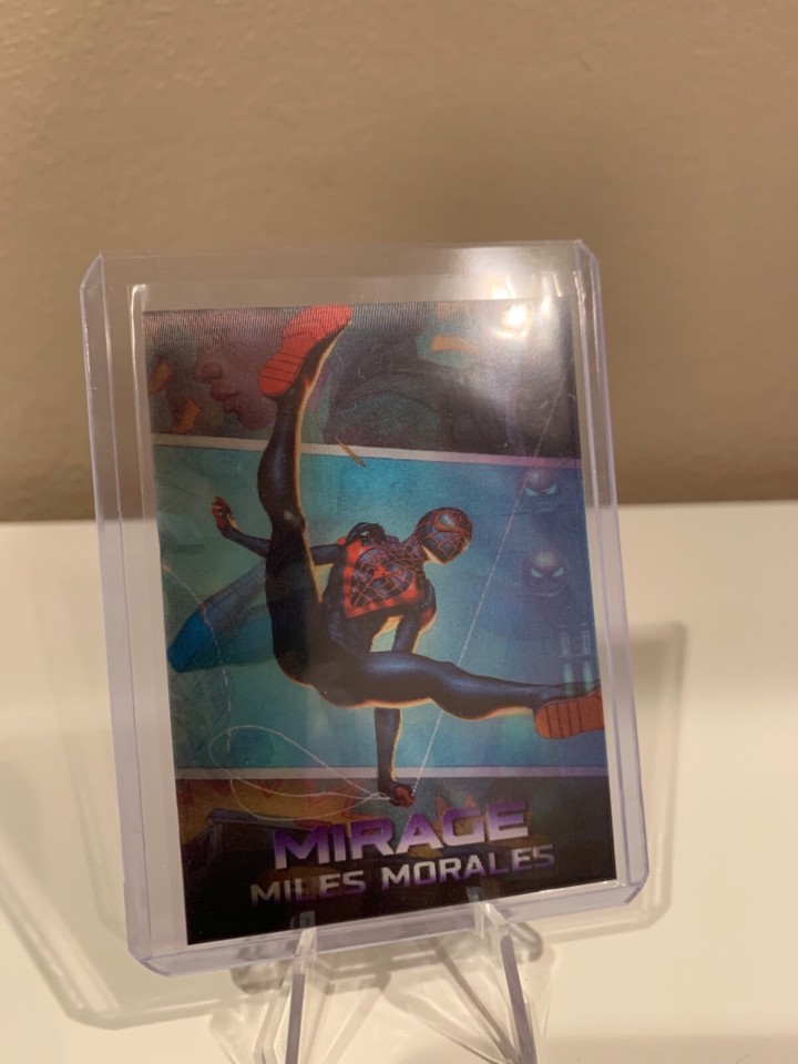 2022 Skybox Marvel Masterpieces Mirage Green Goblin/Spider-Man/Miles ...