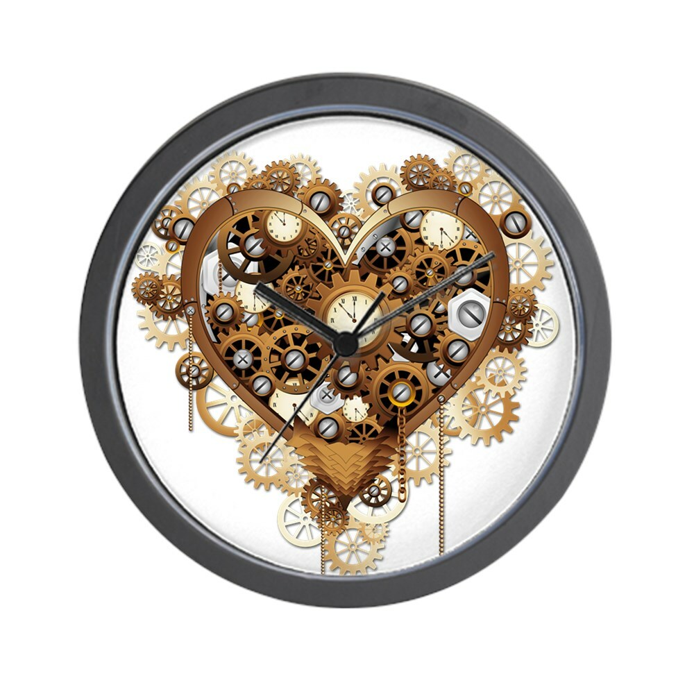 Steampunk Heart Clock