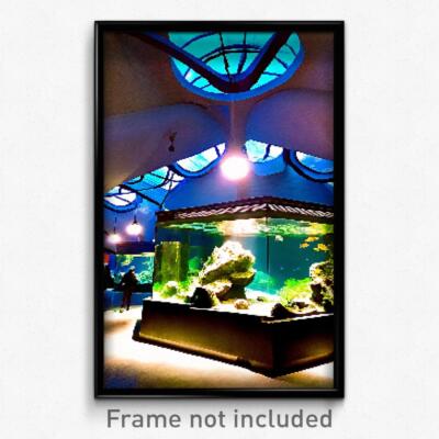 Pixel Art Poster - Monumental Aquarium (8 Bit Psychedelic Video Game ...