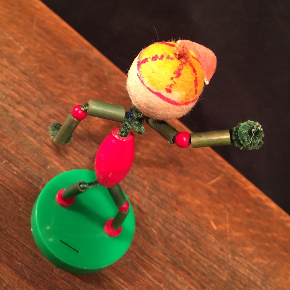 Vintage Baseball Player Chenille Pipe Cleaner Figure Japan PRIORITY ...